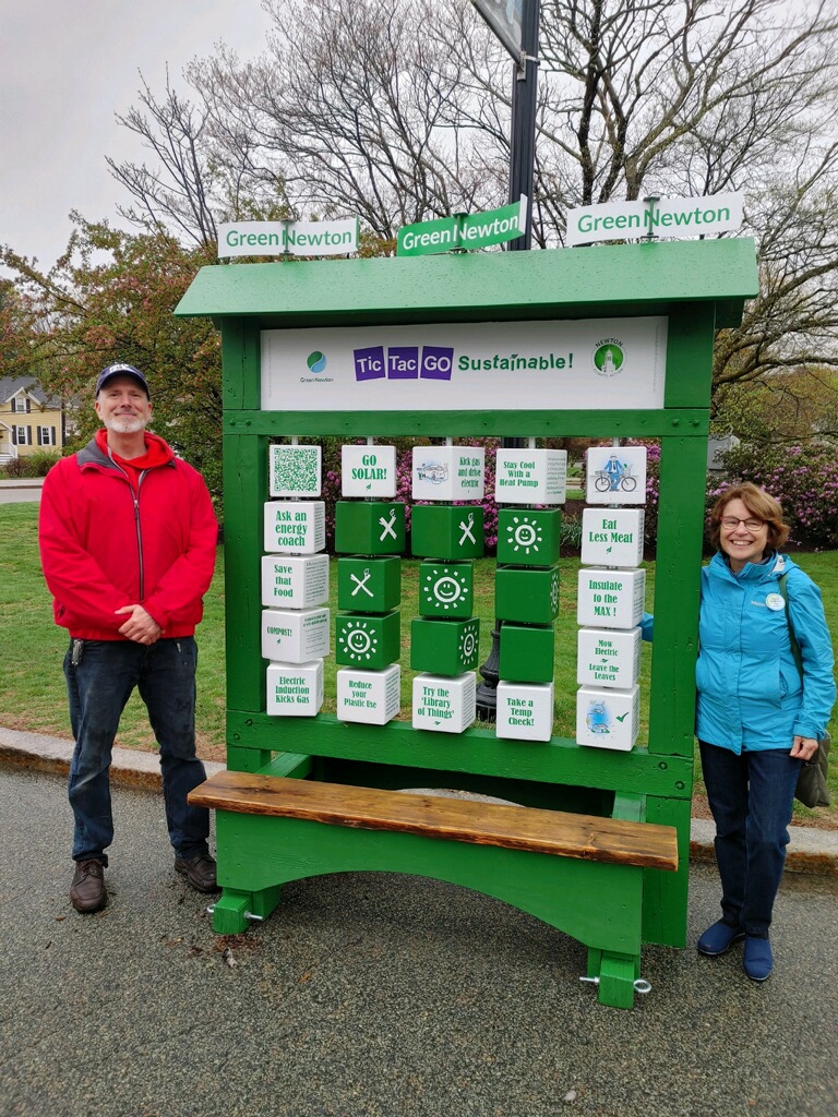 Green Newton's Climate Kiosk Inspires Harvard's Good Health Kiosk